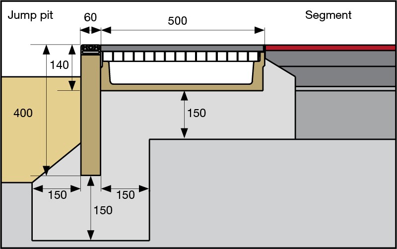 long jump pit construction